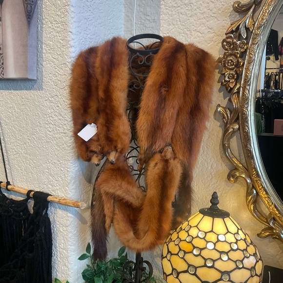 Accessories | Vintage Real Fur Mink Scarf Shawl Stole Wrap | Poshmark